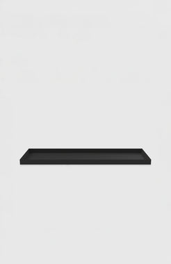 Cooee Design metal tray long rectangular 50x18 in black and beige sand ...