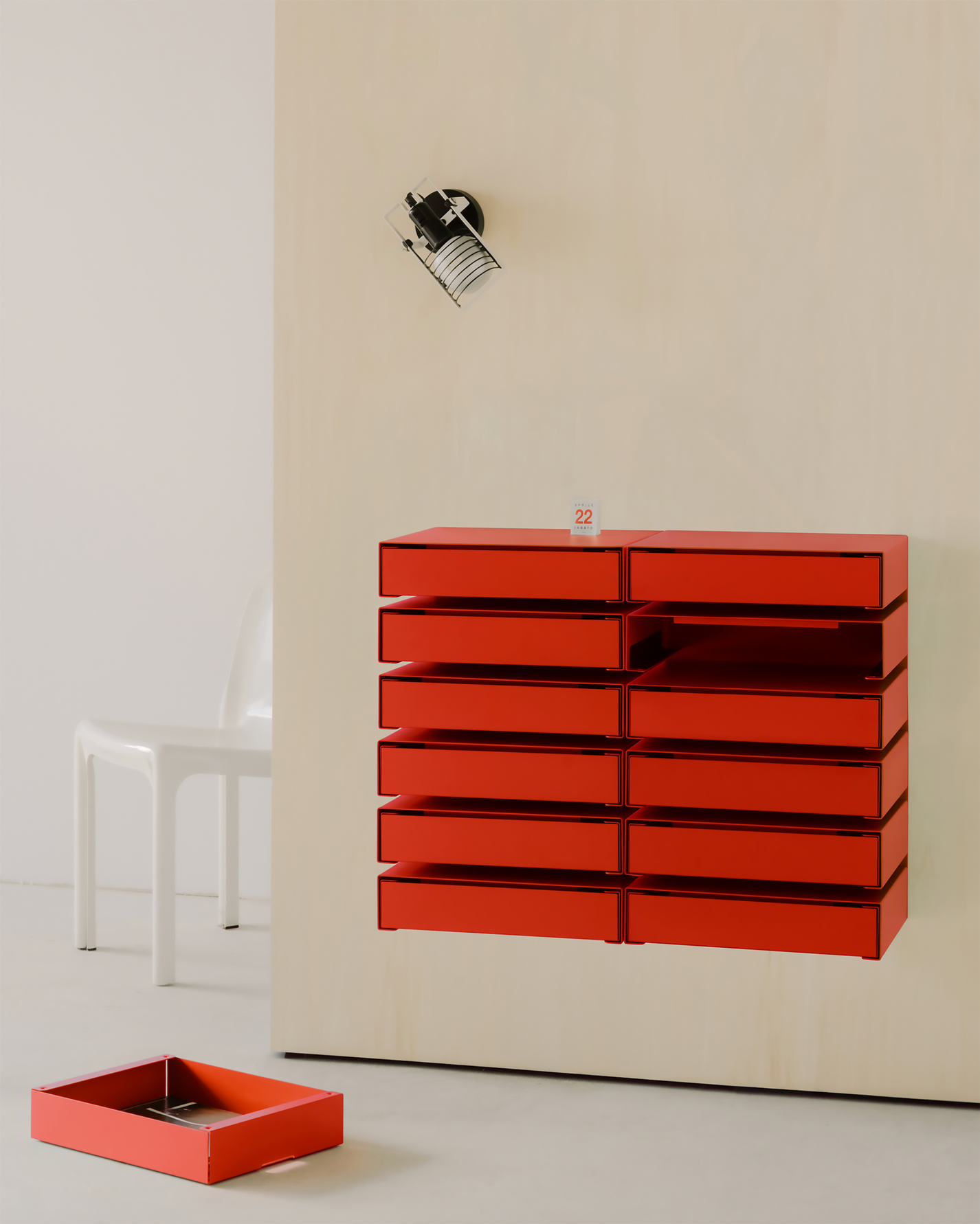 KGT wall unit 6 vertical cabinet with removable drawers by studio CPRV ...